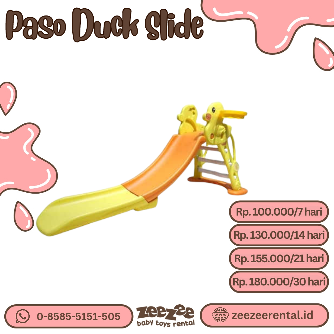 PASO DUCK SLIDE di Zeezee Toys Rental adalah Rental Mainan Malang ...